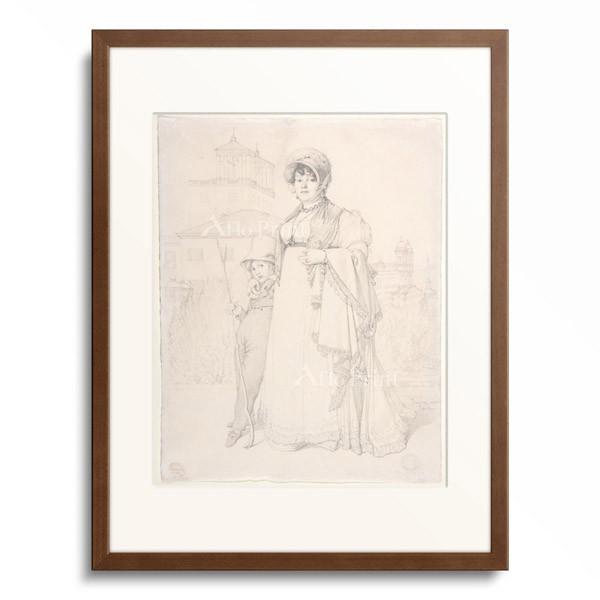 Ingres, Jean Auguste Dominique 1780-1867.Madame Guillaume Guillon Lethiere, nee Marie-Joseph-Honoree Vanzenne, and her s...