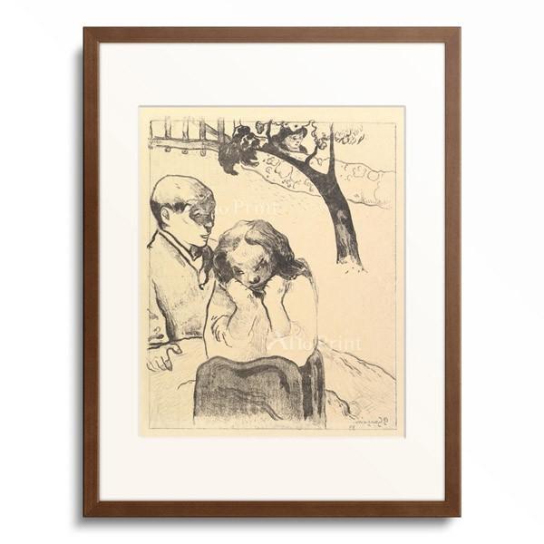 Gauguin, Paul 1848-1903.Human Misery, from the Volpini Suite: Dessins lithographiques, Print, 1889.Zincograph, on simili...