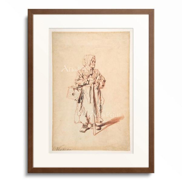 Watteau, Antoine 1684-1721.Standing Savoyarde with a Marmot Box, Drawing, ca. 1710-1720.Red and black chalk, 31.2 × 20.3...