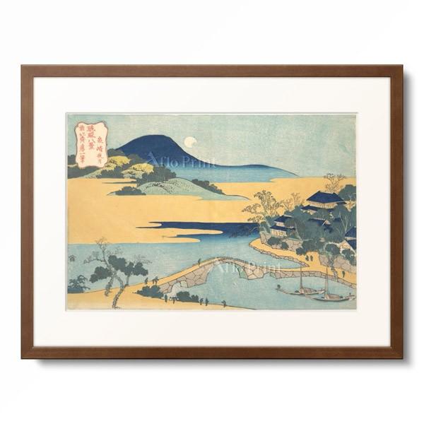 Katsushika Hokusai 1760-1849.Evening Moon at Izumizaki (Izaumizaki yagetsu), from the series Eight Views of the Ryukyu I...