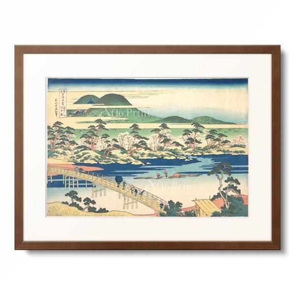 Katsushika Hokusai 1760-1849.Togetsu Bridge at Arashiyama in Yamashiro, from the series Remarkable Views of Bridges in V...