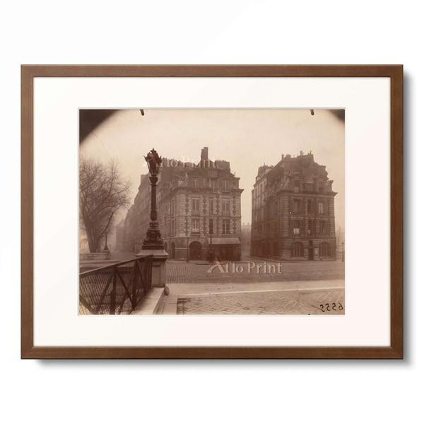 Atget, Eugene 1857-02-02-1927-08-04.Terre-plein du Pont Neuf, Matinee d'Hiver, Photograph, 1925.Gelatin silver print fro...