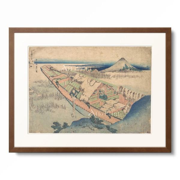 Katsushika Hokusai 1760-1849.Ushibori in Hitachi Province (Joshu Ushibori), from the series Thirty-six Views of Mount Fu...