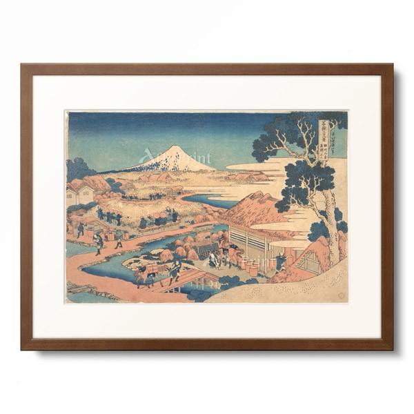 Katsushika Hokusai 1760-1849.Fuji from the Katakura Tea Fields in Suruga (Sunshu Katakura chaen no Fuji), from the serie...
