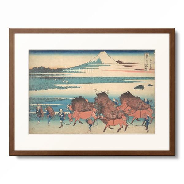 Katsushika Hokusai 1760-1849.The New Fields at Ono in Suruga Province (Sunshu Ono shinden), from the series Thirty-six V...