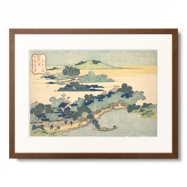 Katsushika Hokusai 1760-1849.Bamboo Hedge at Kumemura (Kumemura chikuri), from the series Eight Views of the Ryukyu Isla...