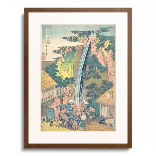 Katsushika Hokusai 1760-1849.Roben Waterfall at Oyama in Sagami Province (Soshu Oyama Roben no taki), from the series A ...