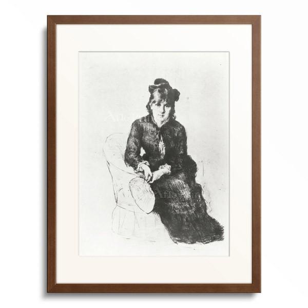 Berthe Morisot, French painter (1877 married Eugene Manet, model of the painter Edouard Manet); Bourges 14.1.1841 - Pari...