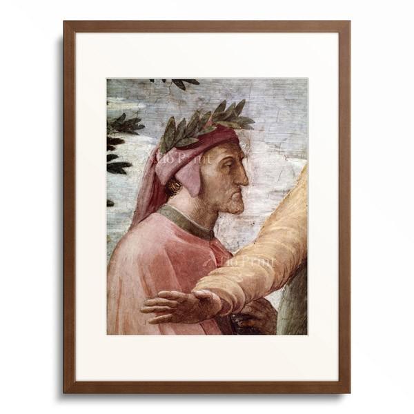 Dante Alighieri; Italian poet; Florence May 1265 - Ravenna 14.9.1321.Portrait of Dantes.Detail from the wall painting "D...