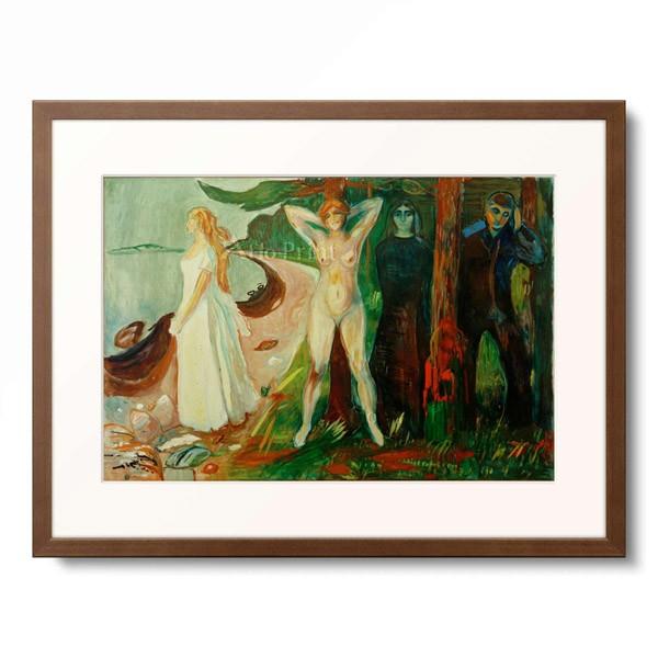 ノルウェーの画家ジャンル: 象徴主義　表現主義所蔵: ムンク美術館Munch, Edvard 1863-1944.“Frau in drei Stadien”, 1925-1929.Ol auf Leinwand, 152,5 × 228 ...