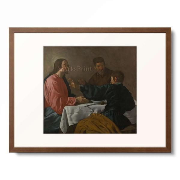 Velazquez (Diego Rodriguez de Silva y Velazquez) 1599-1660.The Supper at Emmaus, Painting, ca. 1622-1623.Oil on canvas, ...