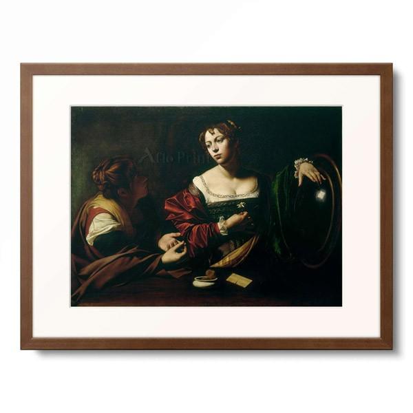Caravaggio, orig. Michelangelo Merisi; 1571-1610.“Martha and Mary Magdalene”.(Contemporary copy of the lost original by ...