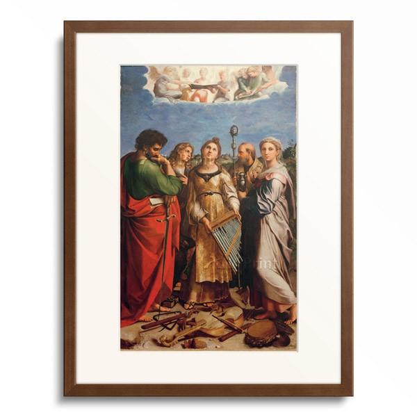 Raphael, originally Raffaello Sanzio 1483-1520."Saint Cecilia with Paul, John the Evangelist, Augustine and Mary Magdale...