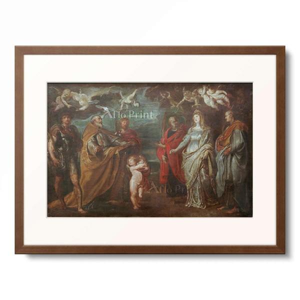 Rubens, Peter Paul 1577-1640."Saint Gregory with the Martyrs Maurus, Papianus, Domitilla, Nereus and Achilleus", April /...