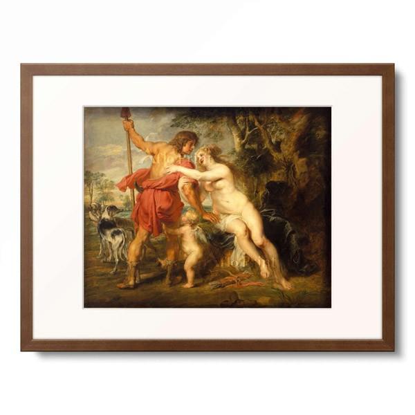 作家名： ピーテル・パウル・ルーベンス国籍： フランドル ジャンル　： バロック所蔵: メトロポリタン美術館Venus and AdonisRubens, Peter Paul 1577-1640.Venus and Adonis, Pai...