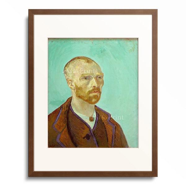 作家名： フィンセント・ファン・ゴッホ  ( 1853年 - 1890年 ) タイトル：「僧侶としての自画像」国籍： オランダ ジャンル　印象派　ポスト印象派  Gogh, Vincent van holland. Maler Groot-...