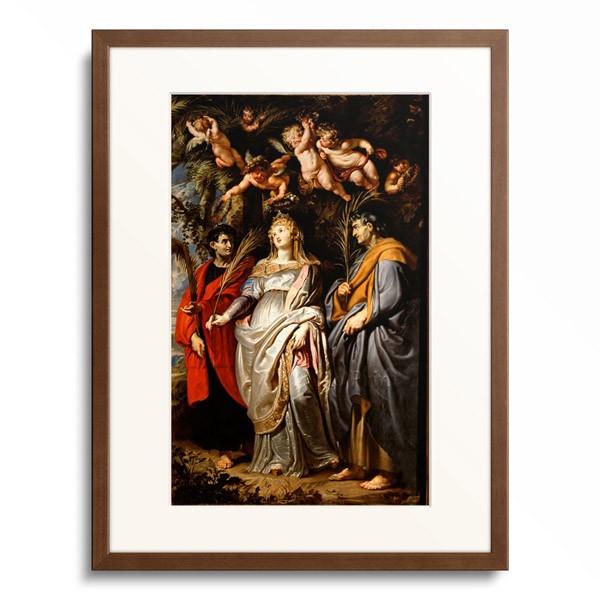 作家名： ピーテル・パウル・ルーベンス ( 1577年 - 1640年 )国籍： フランドル ジャンル　： バロックRome.Rubens, Pieter Paul.Saint Mary of Vallicella.Saints Flavi...