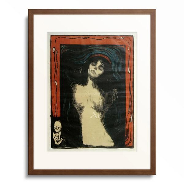 Madonna/Munch, Edvard 1863-1944./“Madonna”, 1895./Colour lithography (lithographic chalk on paper), 60.5 × 44.2cm.Inv. N...