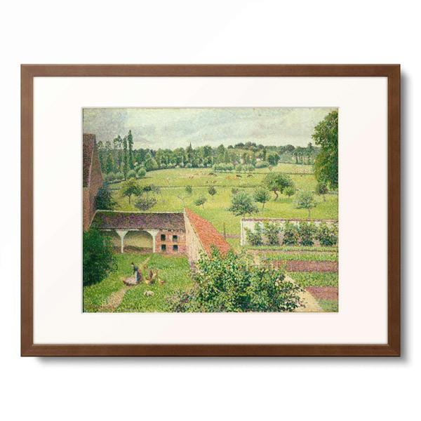 Pissarro, Camille 1830-1903.“View from my Window, Eragny”, 1888.Painting.Oxford, Ashmolean Museum.所蔵：Oxford, Ashmolean M...