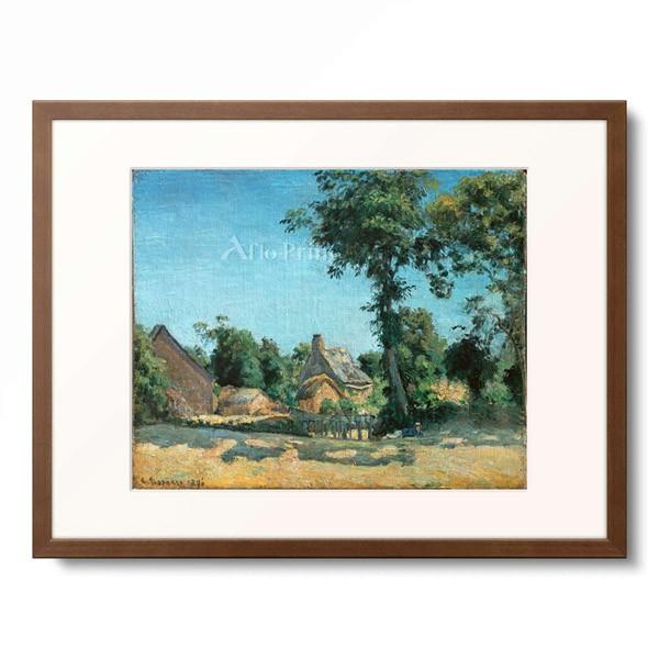 Pissarro, Camille 1830-1903.“Landscape” (The Village of Melleraye),1876.Oil on canvas, mounted on hardboard,58.5 × 71.5 ...
