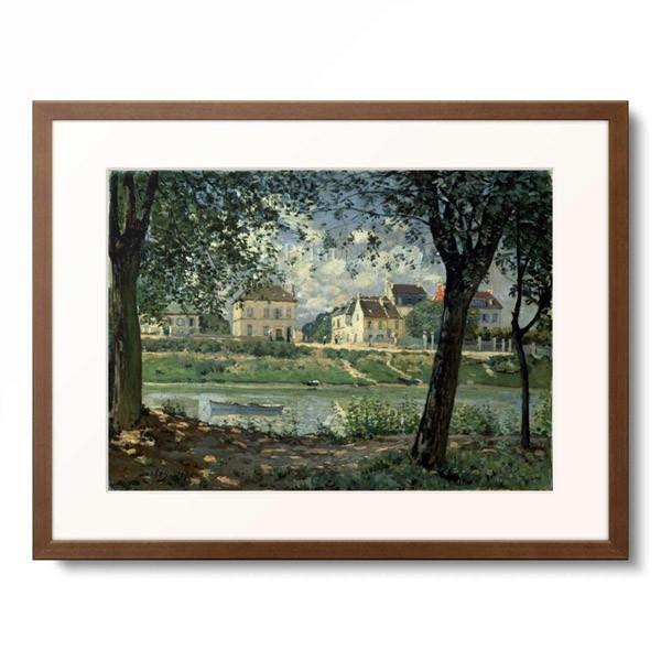 Sisley, Alfred 1839-1899.“Villeneuve-la-Garenne”, 1872.Oil on canvas, 59 × 80cm.S.I.Schtschukin Collection.Moscow, Pushk...