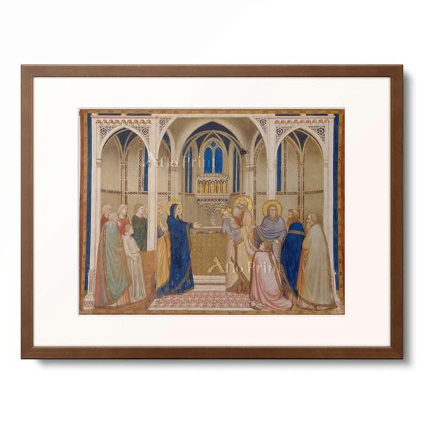 Giotto di Bondone, c. 1266-1337,Workshop of.“Presentation in the Temple”.Fresco, c. 1315/20.Assisi, S. Francesco (lower ...
