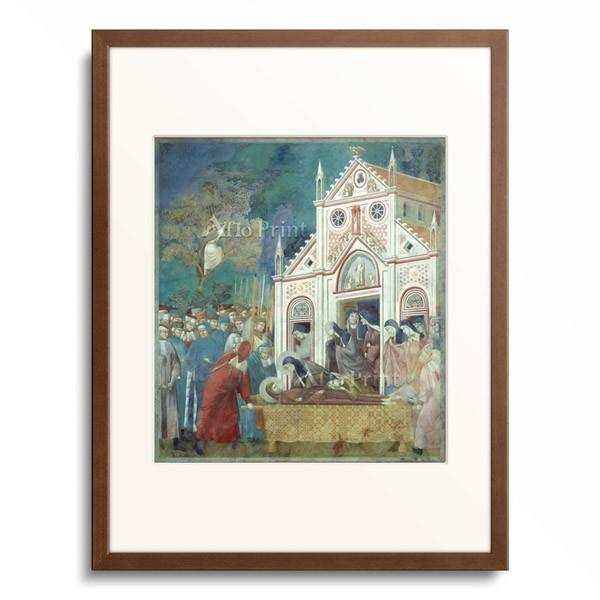 Giotto di Bondone c. 1266-1337.- “Nuns of the Order of St. Clare are Parting from the Dead St. Francis”.(Legenda maior, ...