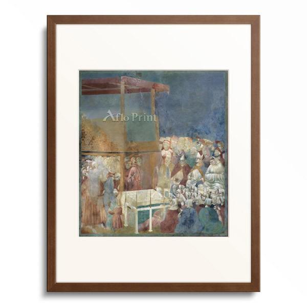 Giotto di Bondone c. 1266-1337.“The Canonization of St. Francis” (by Pope Gregory IX., Legenda maior XV, 7).Fresco, c. 1...