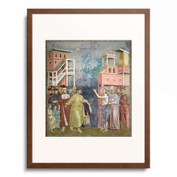 Giotto di Bondone c. 1266-1337.- “St. Francis Dissociates Himself from his Father”. (Legenda maior II, 3).Fresco, c. 129...