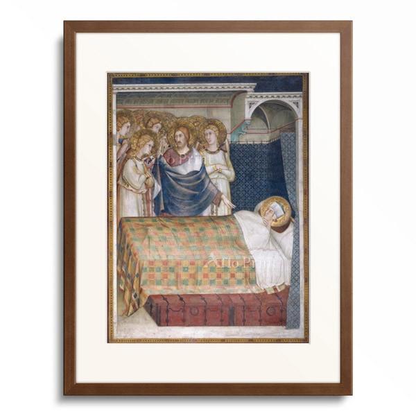 Martini, Simone c. 1280/85 - 1344.“Christ appears to St. Martin of Tours in his dream”.Fresco, c. 1320/25.Assisi, S.Fran...