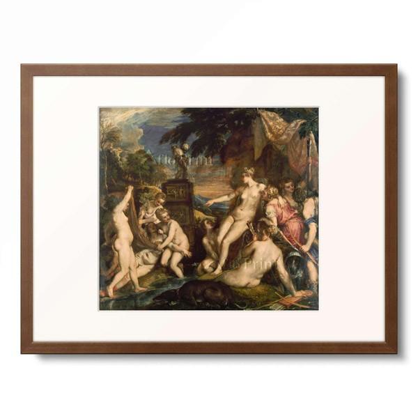 Tizian, orig. Tiziano Vecelli (o),c. 1476 - 1576.“Diana and Callisto”, 1559.(Diana discoveres the pregnancy of the Nymph...