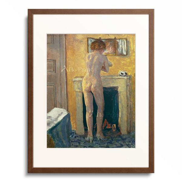 Bonnard, Pierre 1867-1947.“Nude before Fire-place, Back View”,1919.Painting.Saint-Tropez, Musee de l’Annonciade.所蔵：Saint...