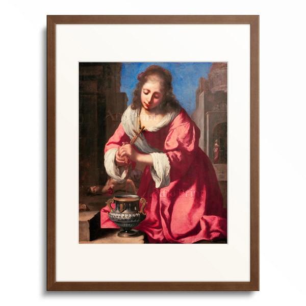 Vermeer, Jan (Johannes), called Vermeer van Delft; 1632-1675.“Saint Praxedis”, 1655. (Praxedis, Roman martyr of the 2nd-...