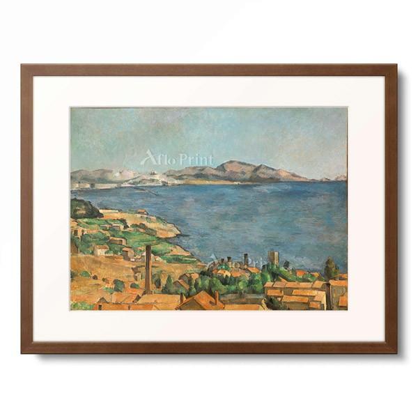 Cezanne, Paul 1839-1906.“Le Golfe de Marseille vu de L’Estaque”(The bay of Marseille, seen from L’Estaque), c. 1885.Oil ...