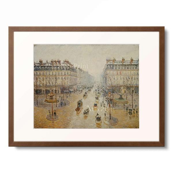 Pissarro, Camille 1830-1903.“Avenue de l’Opera. Effet de neige. Matin” (Avenue de l’Opera, Snow, Morning), 1898.Oil on c...