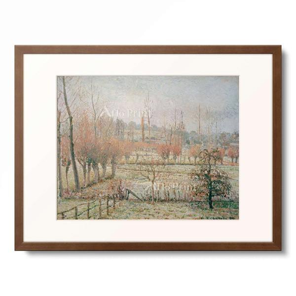 Pissarro, Camille 1830-1903.“Gelee blanche, matin (effet de neige a Eragny)(White frost, morning (snow in Eragny) ), 189...