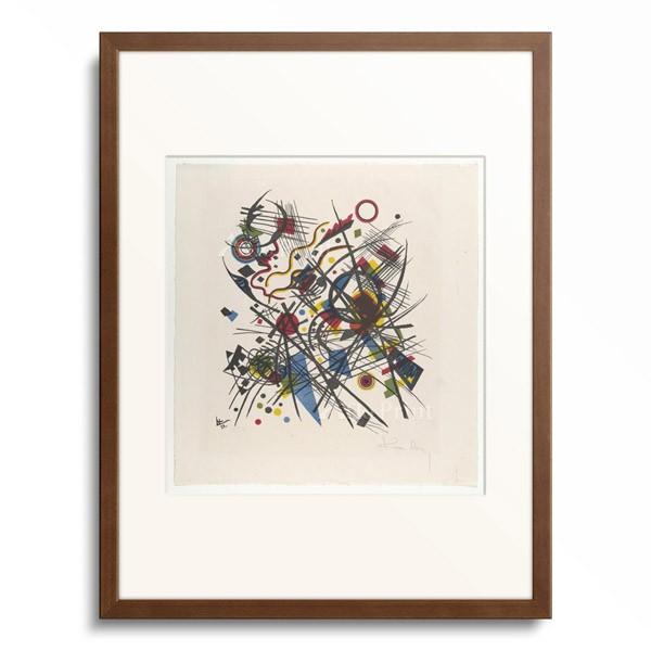 Kandinsky, Vasily 1866-1944.Lithographie fur die Vierte Bauhausmappe, Print, 1922.Lithograph in yellow, red, blue, black...