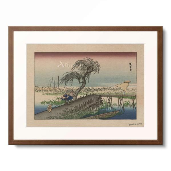 Hiroshige Ando, 1797-1858.Print shows a person chasing a hat during a wind storm.Between 1900 and 1940, from an earlier ...