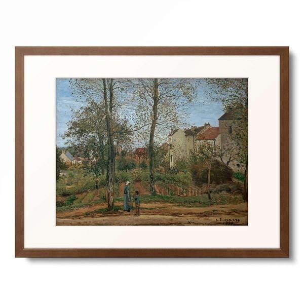 Camille Pissarro.1830-1903.“Maisons a Bougival, automne (Paysage a Louveciennes, automne)” (Houses in Bougival, Autumn /...