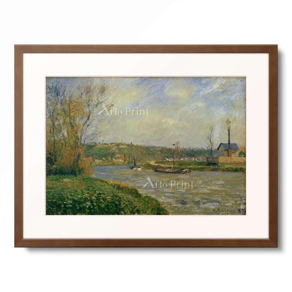 Camille Pissarro.1830-1903.“On the banks of the Oise”, 1877.Oil on canvas, 38 × 55 cm.Collection Johanna and Walter L. W...