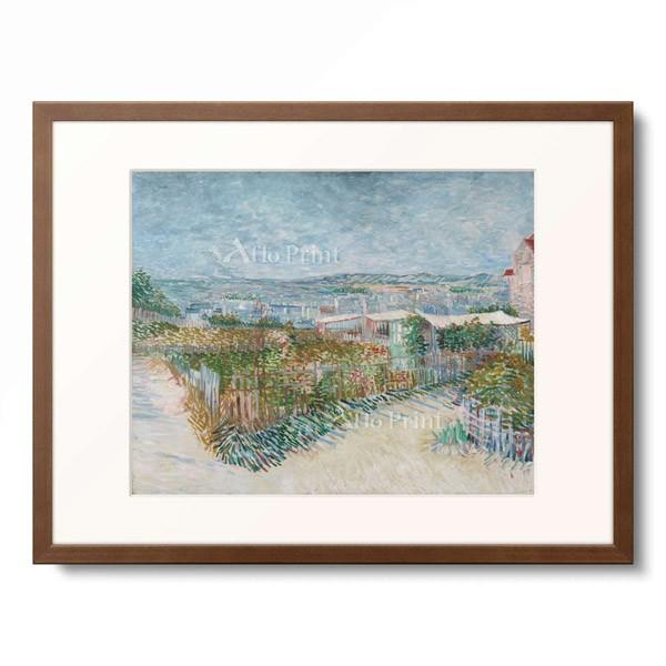 Vincent van Gogh. 1853-1890.“Vegetable Gardens at Montmartre (or Montmartre: Behind the Moulin de la Galette)”, Paris, J...