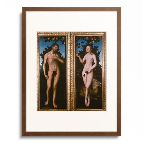 Cranach, Lucas the Elder 1472-1553."Adam and Eve", 1533.Diptych.Oil on wood, 175 × 68cm each.Leipzig, Museum der Bildend...