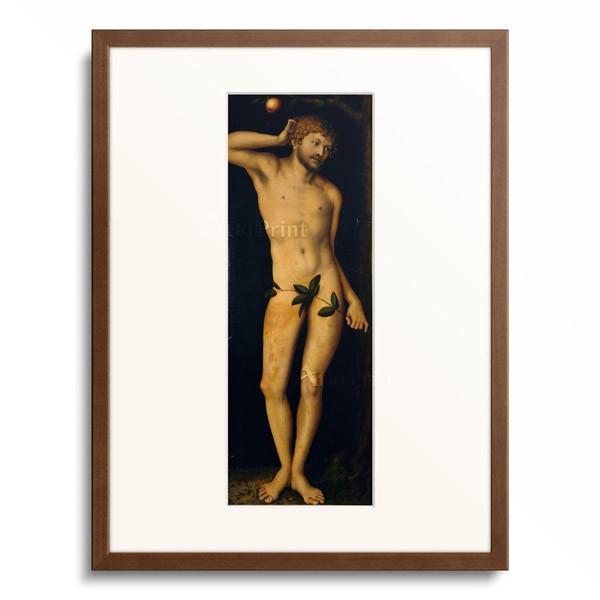 Cranach, Lucas the Elder 1472-1553."Adam", 1528.(left panel of a depiction of Adam and Eve).Oil on wood, 172 × 63cm.Flor...