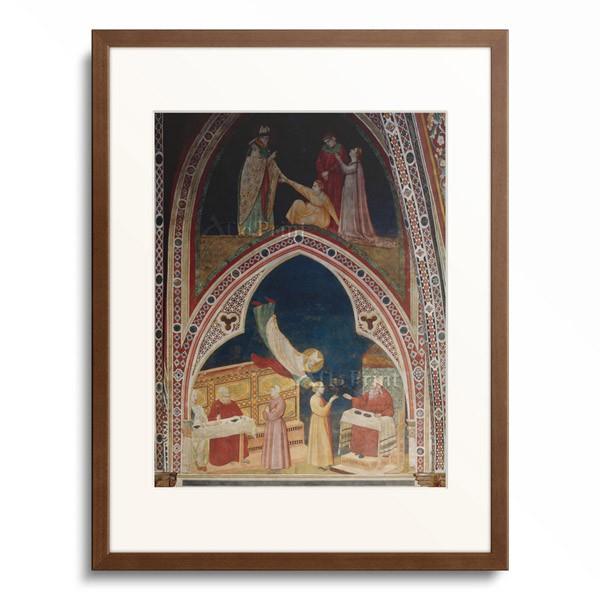 Giotto School,c. 1300/1305."St. Nicholas liberates the boy Adeodat from the Agarenes" / "St. Nicholas raises a boy from ...