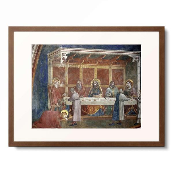 School of Giotto,c. 1320."Christ and Mary Magdalene in the house of the Pharisee".Fresco.Assisi, S.Francesco (lower chur...