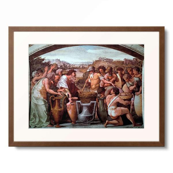 Raphael, originally Raffaello Sanzio 1483-1520."Abraham and Melchizedek".(Genesis 14,18-20).Fresco, c. 1515/18.The Loggi...