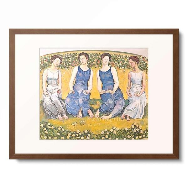 Hodler, Ferdinand 1853-1918."Heilige Stunde" (Holy Hour), 1907.Oil on canvas, 180 × 222cm.Zurich, Kunsthaus.