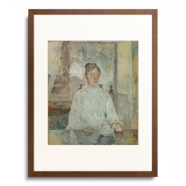 Toulouse-Lautrec, Henri de 1864-1901."La mere de l’artiste, comtesse Adele de Toulouse-Lautrec, en train de prendre son ...