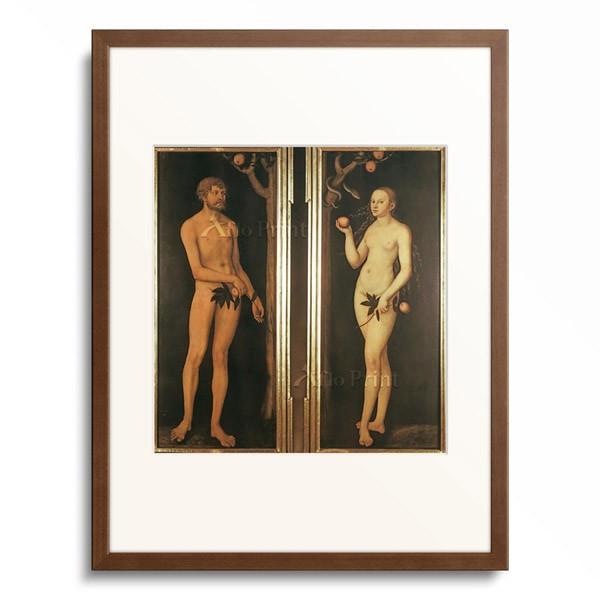Cranach, Lucas the Elder. 1472-1553."Adam and Eve", 1531.(Diptych, separated).On limewood, 170 × 70cm each.Dresden, Gema...