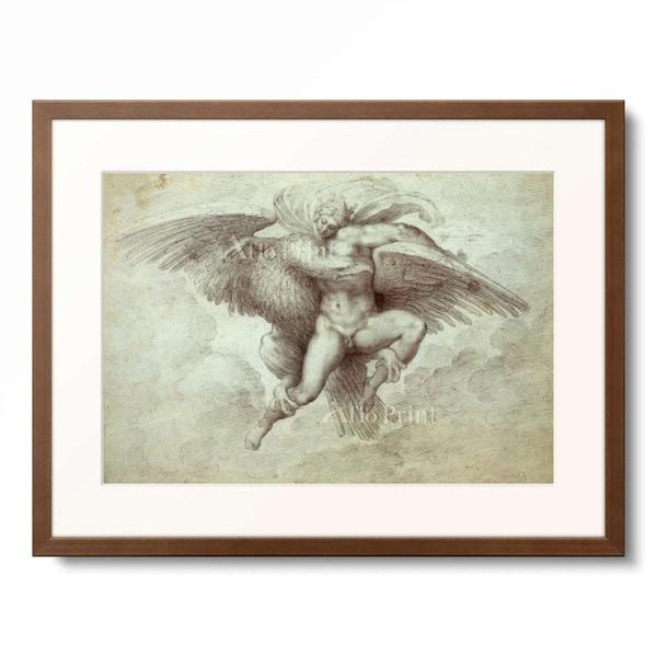 Copy after Michelangelo,Marcello Venusti, 1515-1579, after Michelangelo Buonarroti, 1475-1564."Ganymede, carried to the ...